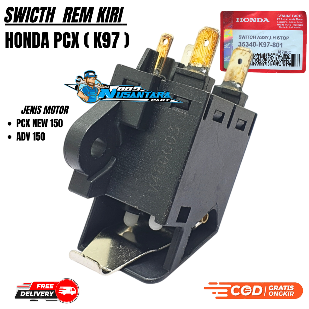 Jual ORIGINAL SWITCH REM KIRI PCX NEW 150 / ADV 150 | Shopee Indonesia