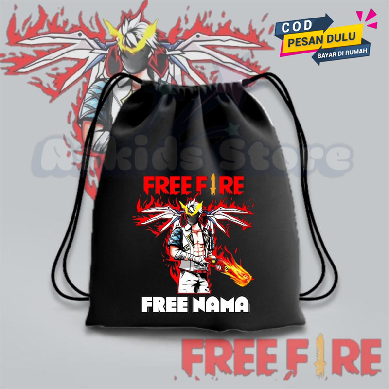 Jual Tas Serut Anak Skin Free Fire Tas FF Skin Sayap FREE NAMA | Shopee ...