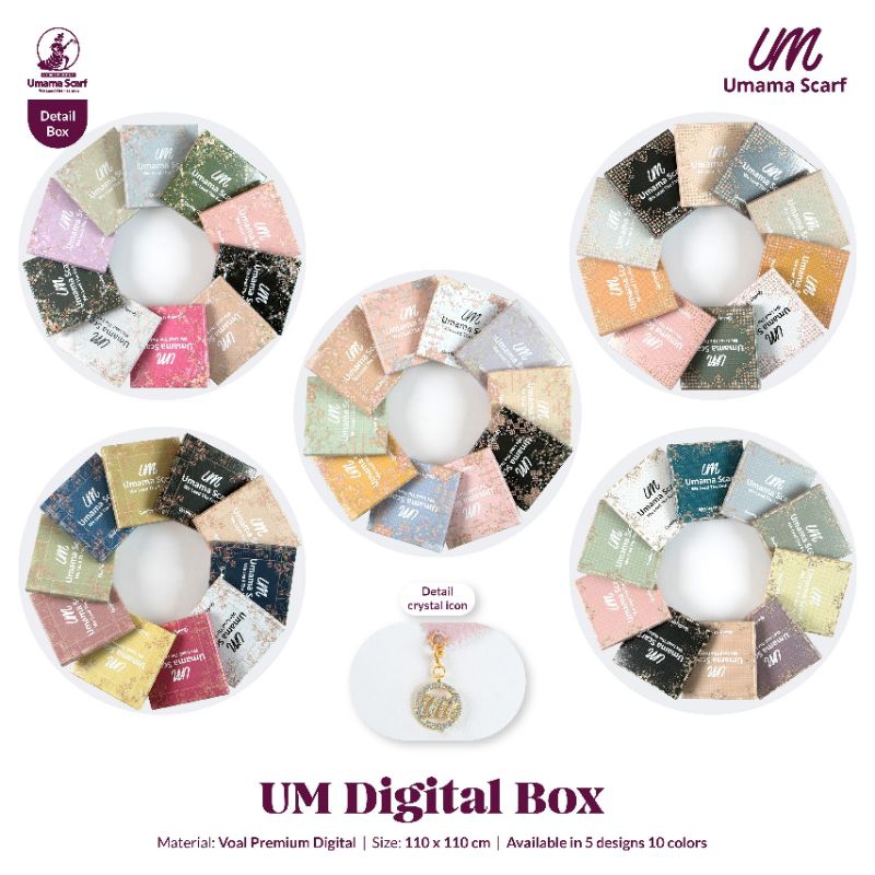 Jual BOX UMAMA SCARVES MOTIF S Hijab Voal Motif Digital LC premium ...