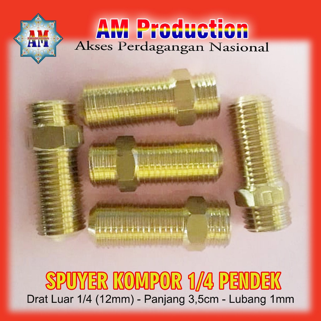 Jual Spuyer Drat 1/4 Pendek 3,5 cm Spuyer 1/4 Khusus | Shopee Indonesia