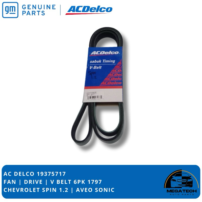 Jual FAN BELT CHEVROLET SPIN 1.2 | AVEO SONIC 6PK 1797 ORIGINAL AC ...