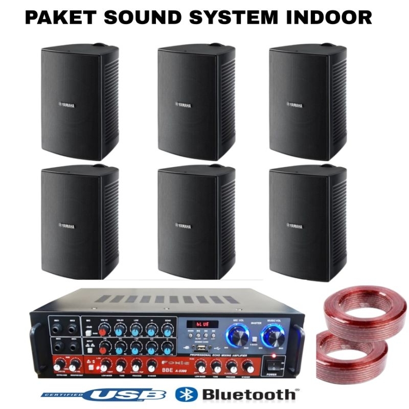 Jual Paket Sound Speaker Indoor Speaker Yamaha Vs6 (isi 6 unit+breket) | Shopee Indonesia