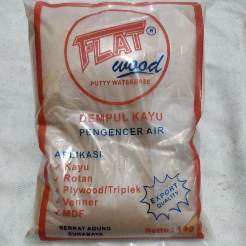 Jual Dempul kayu waterbased FLAT 1kg | Shopee Indonesia