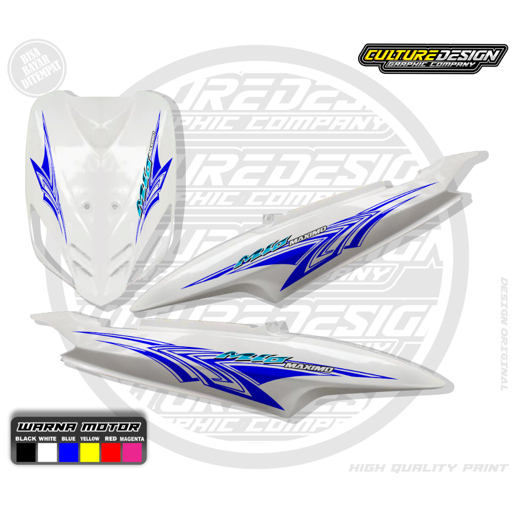 Jual Striping transparan mio sporty & smile motif maximo viral keren ...