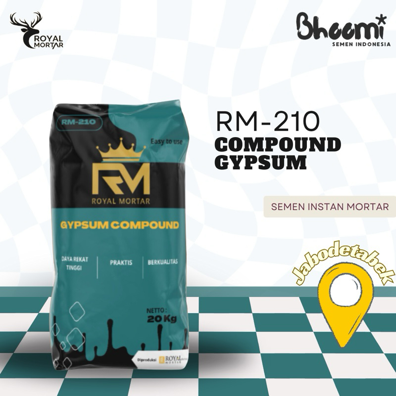Jual Semen Mortar | Compound | RM-210 Royal Mortar | Shopee Indonesia