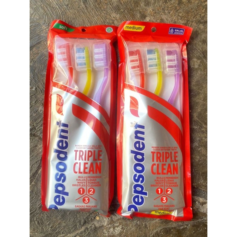 Jual pepsodent triple clean isi 3 | Shopee Indonesia