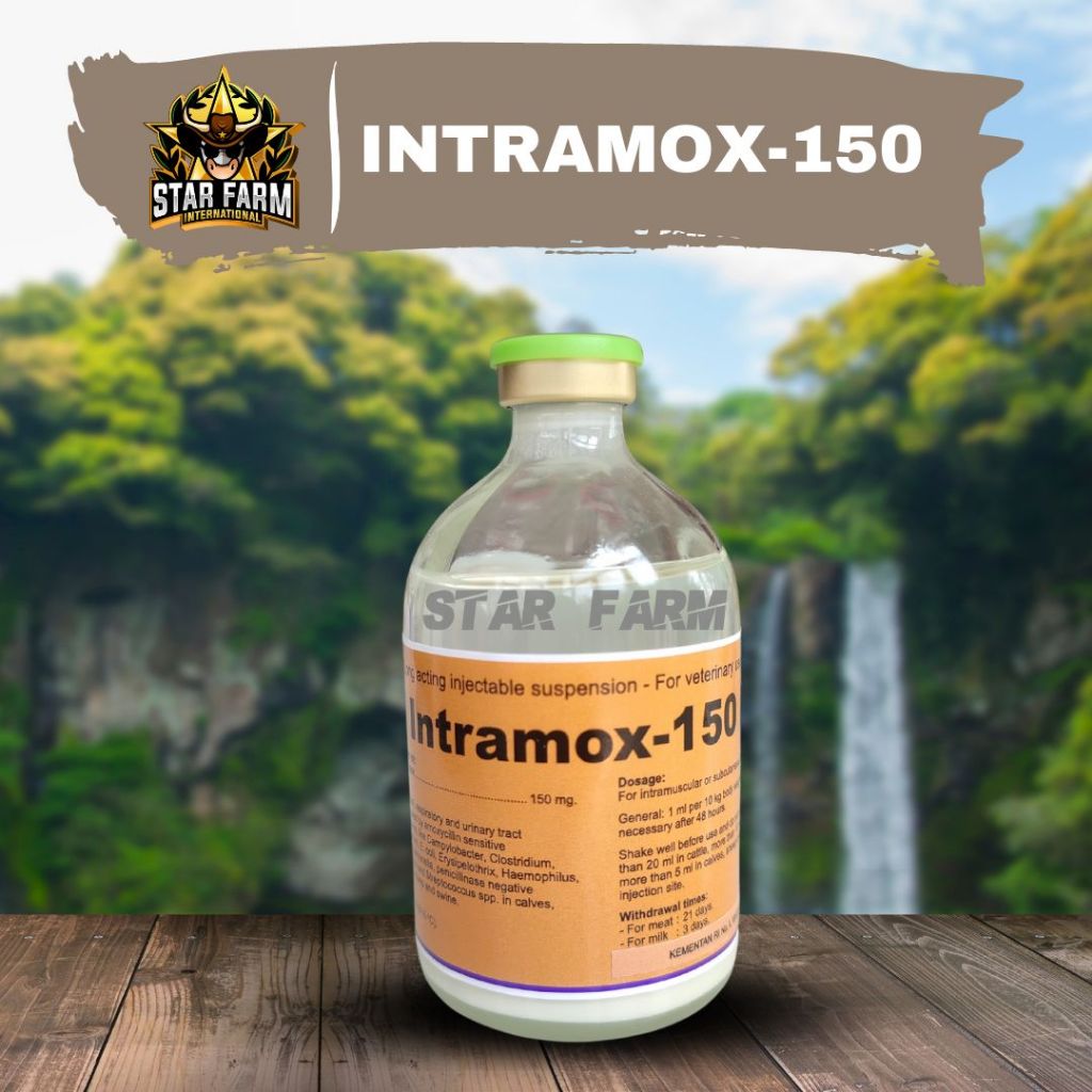 Jual Intramox-150 LA 100ml obat infeksi saluran pernafasan & Pencernaan ...