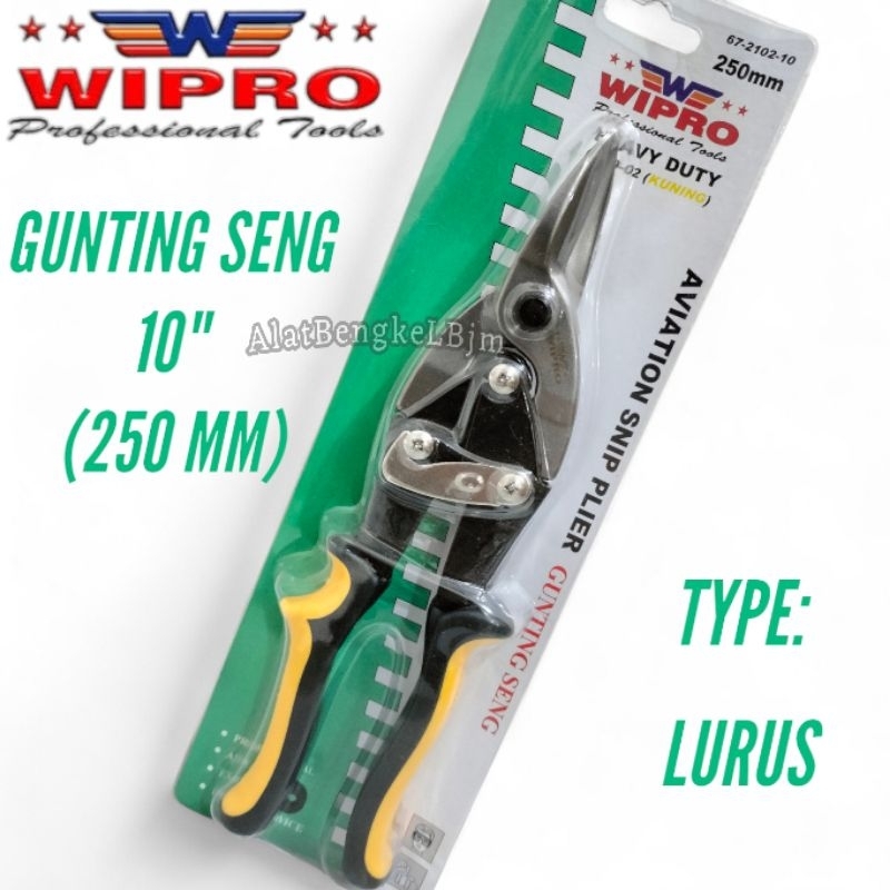 Jual GUNTING SENG "WIPRO" 10" LURUS KUNING ||GUNTING TASO/BAJA RINGAN ...