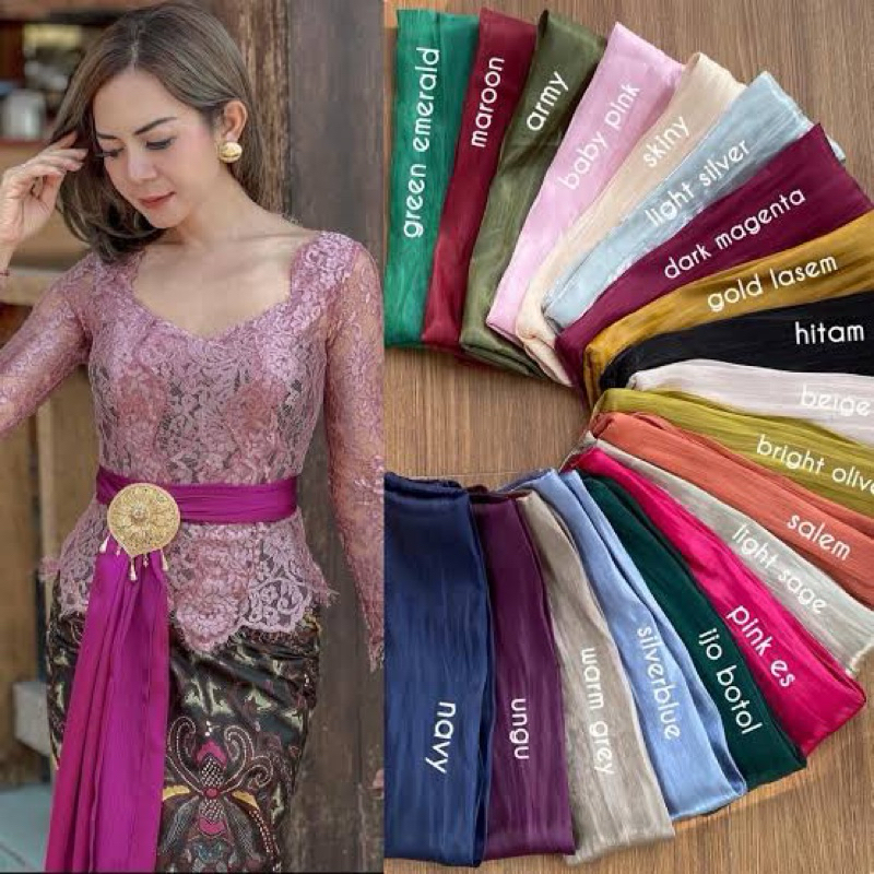 Jual SELENDANG SILKY CRADENZA 2,5 / SELENDANG KEBAYA/SELENDANG BALI ...