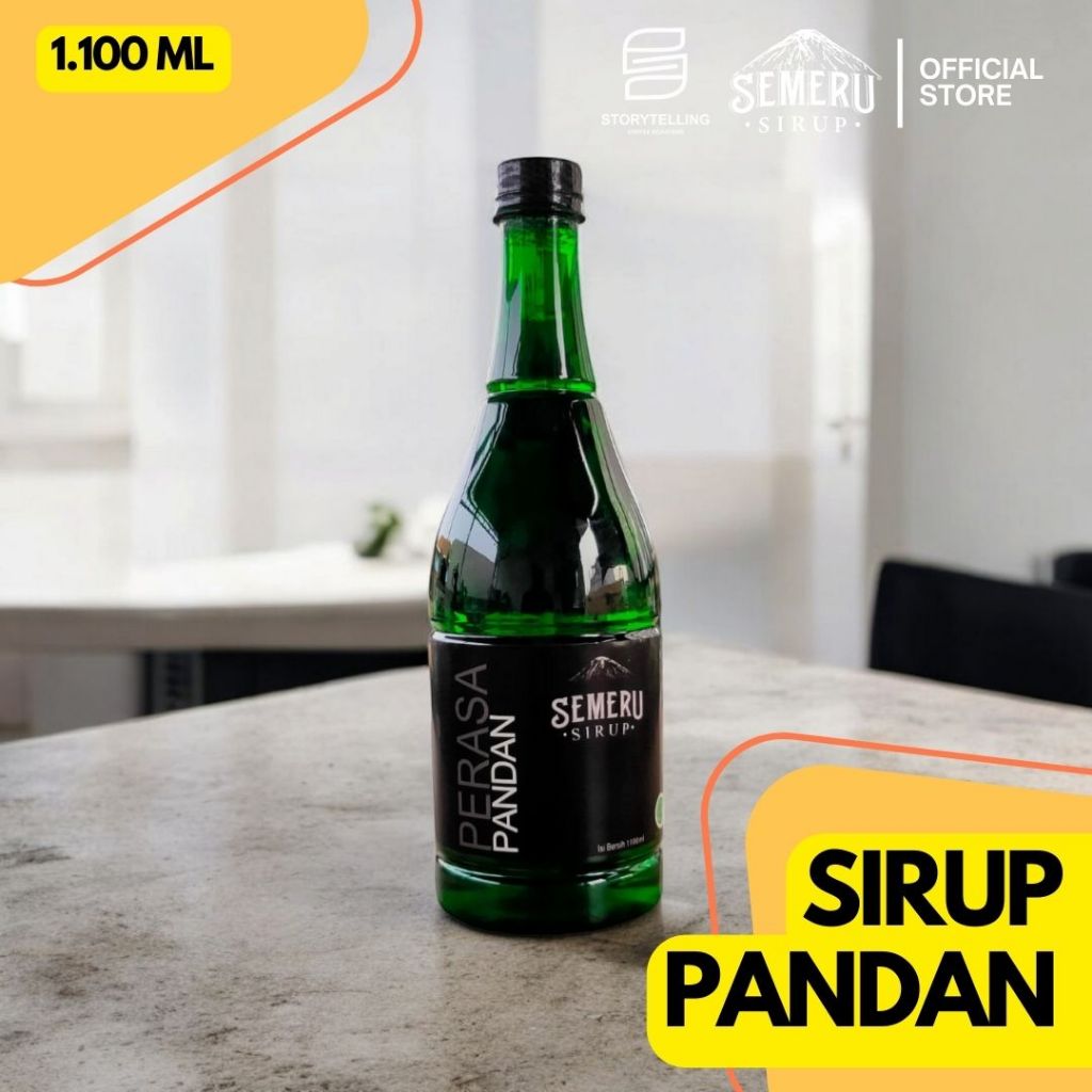 Jual Sirup Pandan / Syrup Pandan / Semeru 1100 ml | Shopee Indonesia
