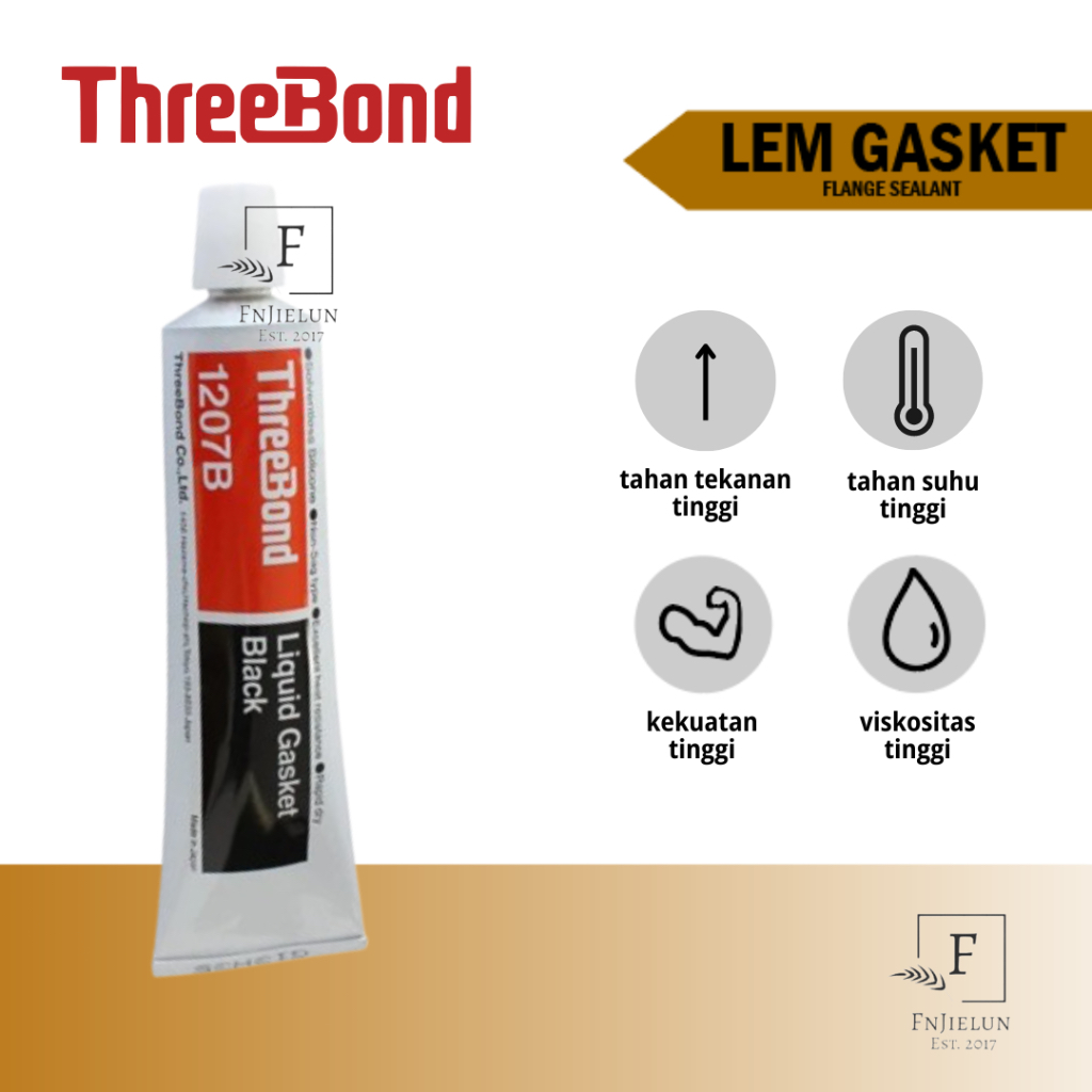 Jual Lem Gasket Threebond 1207B TB 1207 B 100gr Liquid Gasket Black ...