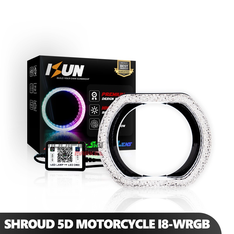 Jual Shroud Matrix 5D Akrilik Motorcycle I8-O-WRGB 2.5 Inch atau 3.0 ...