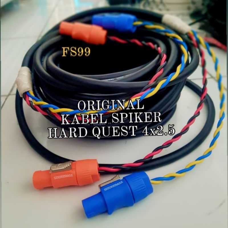 Jual Kabel jek spiker spikon to speakon 4x2.5 Body Besar dan Lentur 20 ...