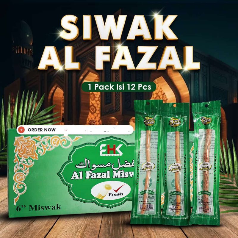 Jual Kayu Siwak Miswak Al Fazal Per Box 1 Lusin isi 12 | Shopee Indonesia