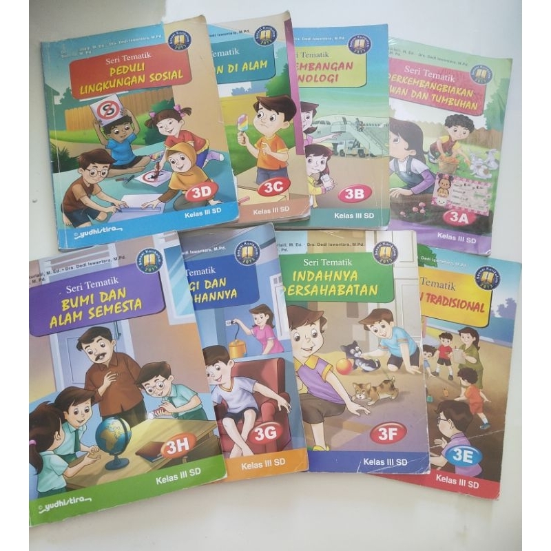 Jual Buku Sekolah BEKAS ORI Seri Tematik SD Kelas 3 Penerbit Yudistira ...