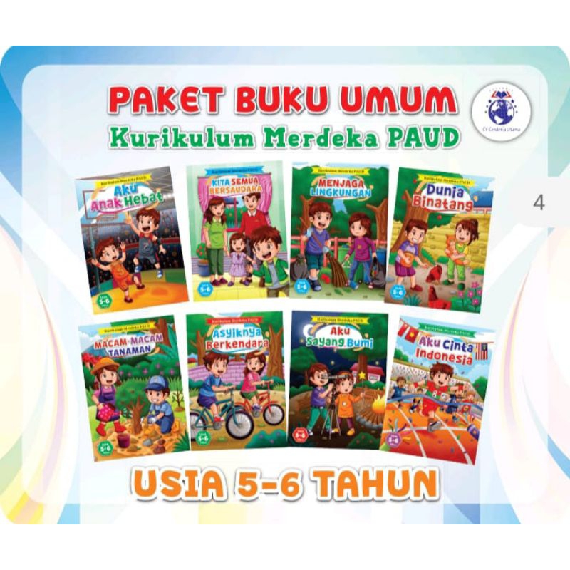 Jual buku paket kurikulum merdeka paud TK usia 5-6 th | Shopee Indonesia