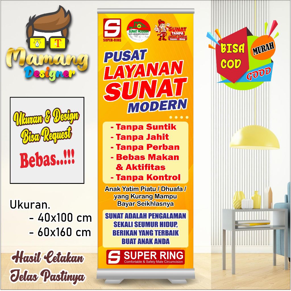 Jual Custom Banner Spanduk MMT Dokter Sunat Modern Bagus Murah bb ...