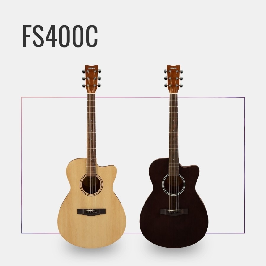 Jual Yamaha FS400C Gitar Akustik /FS 400C/FS 400C Acoustic Guitar ORIGINAL - Smooky Black ...