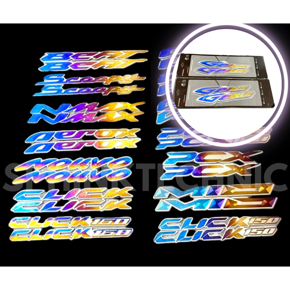 Jual Emblem Body Titanium Vario 125 150 Beat Scoopy Aerox Mio Nmax ...