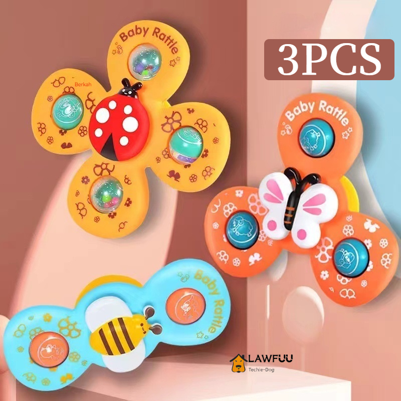 Jual 3PCS Mainan Sensorik Fidget Spinner Bayi/3in1 Spinner Motif ...