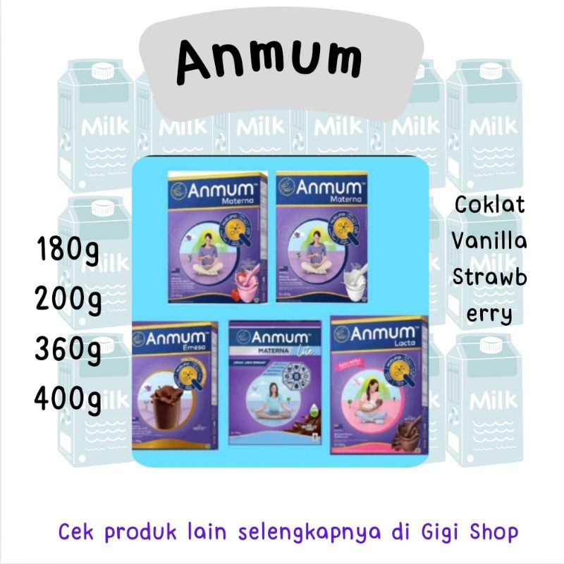 Jual ANMUM Susu Ibu Hamil 200 180 360 400 Materna Emesa Lacta Susu Ibu ...