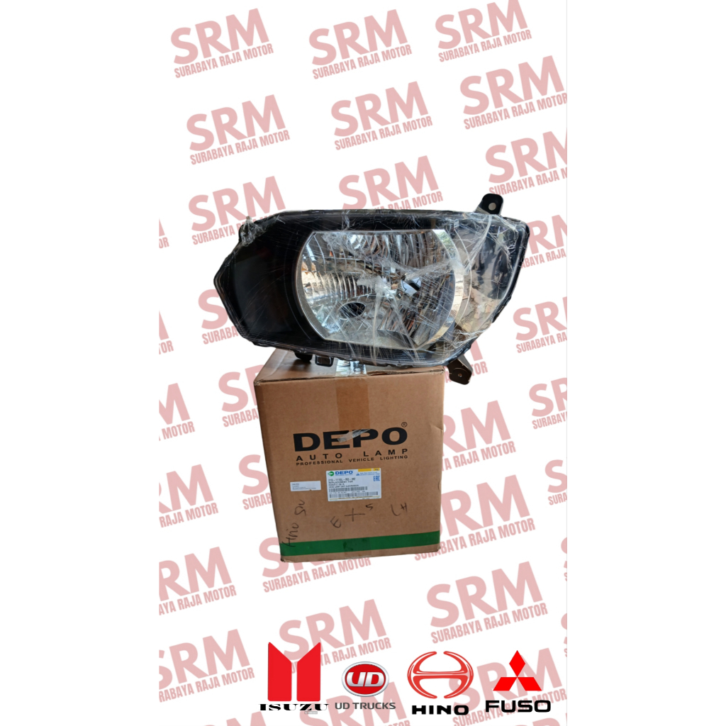 Jual LAMPU DEPAN/HEAD LAMP HINO 500 MERK DEPO | Shopee Indonesia