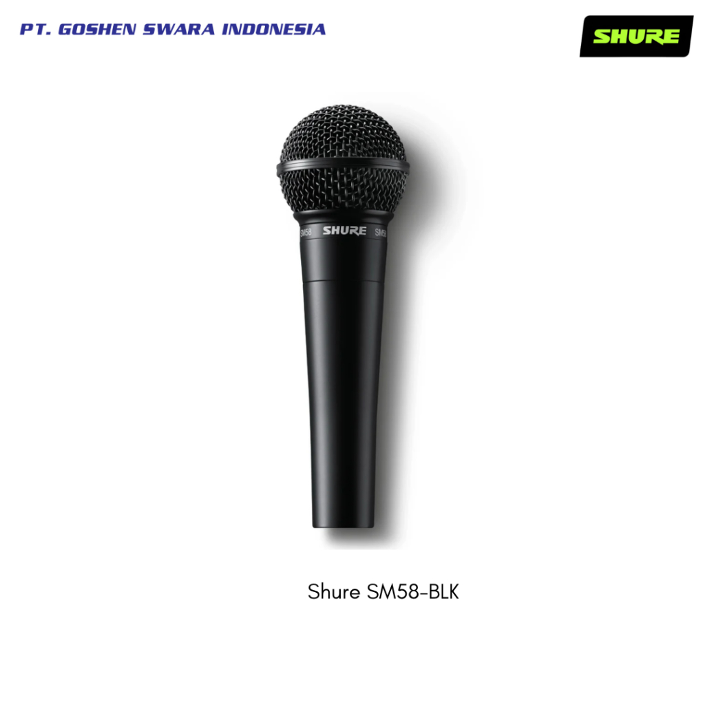 Jual Shure SM58-BLK, Dynamic Vocal Microphone, Black | Shopee Indonesia