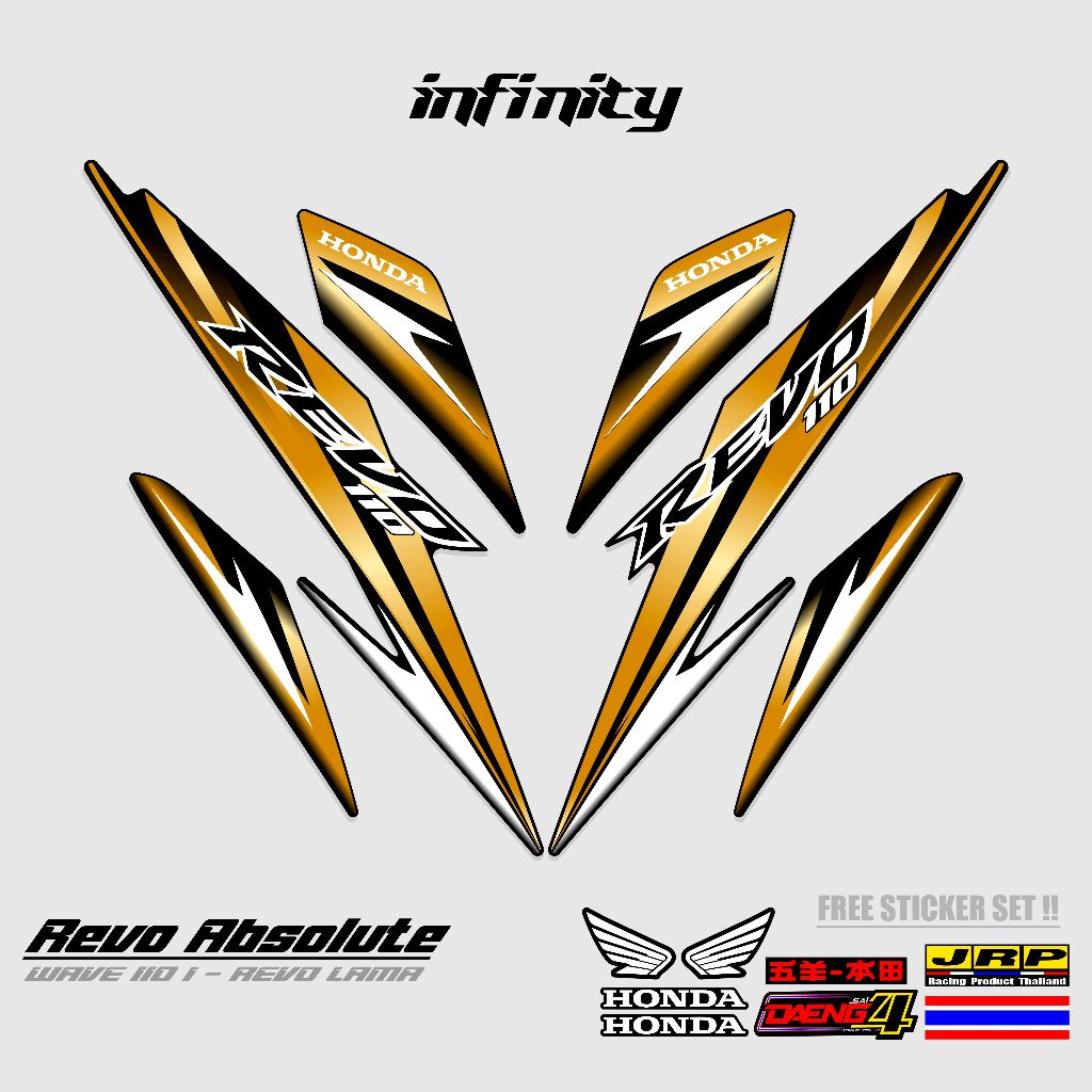 Jual STRIPING ABSOLUTE REVO 110 CW MOTIF 10 / STICKER ABSOLUTE REVO 110 ...