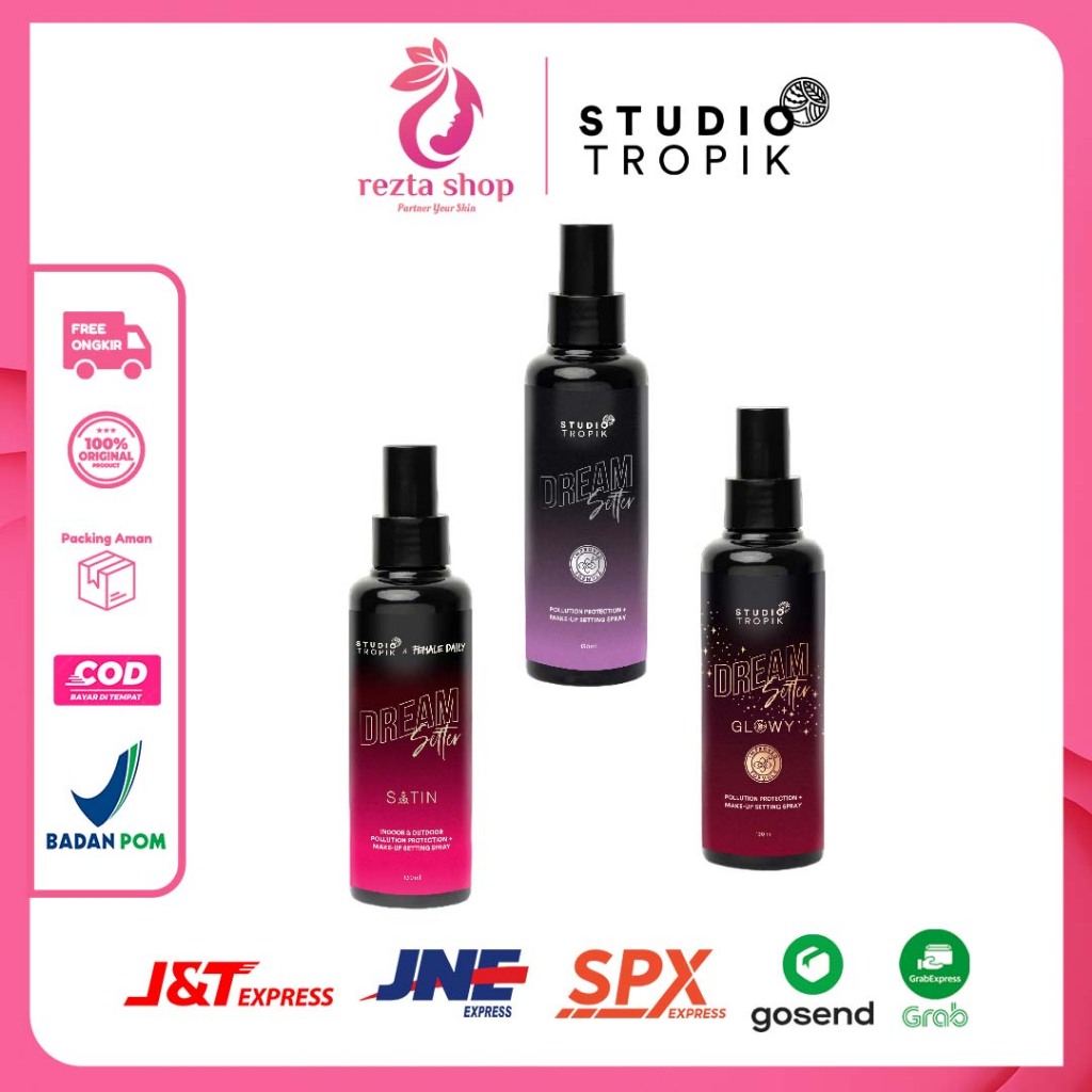 Jual STUDIO TROPIK DreamSetter Make-Up Setting Spray | Matte - Glowy ...