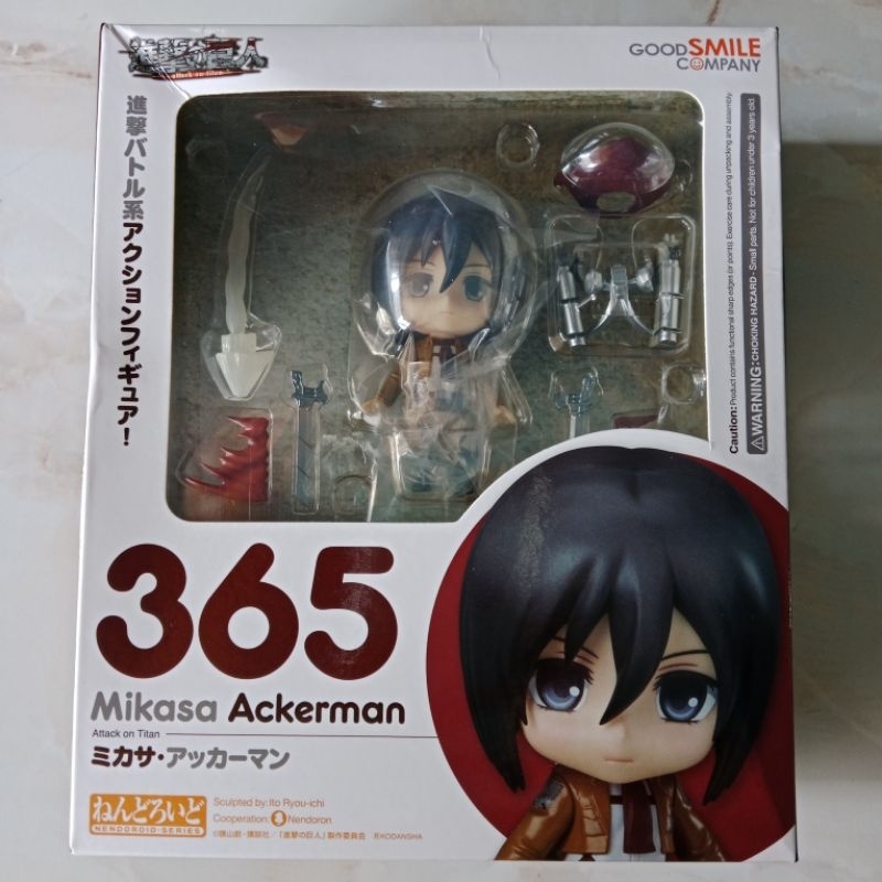 Jual Official Nendoroid 365 Mikasa Ackerman (Nendoroid AOT Original — NEW MISB) | Shopee Indonesia