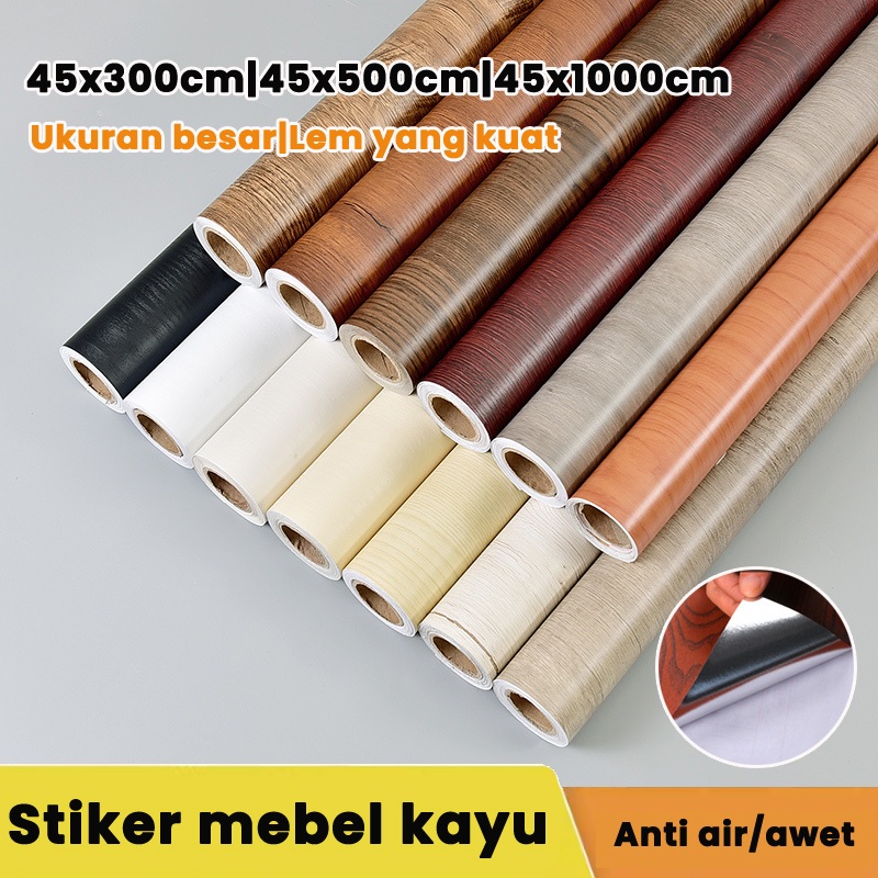 Jual 【grandmaster】stiker serat kayu walpaper lantai stiker kayu ...