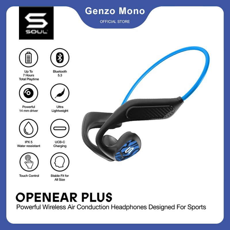 Jual SOUL Openear Plus Powerful Wireless Air Conduction Earphone For ...