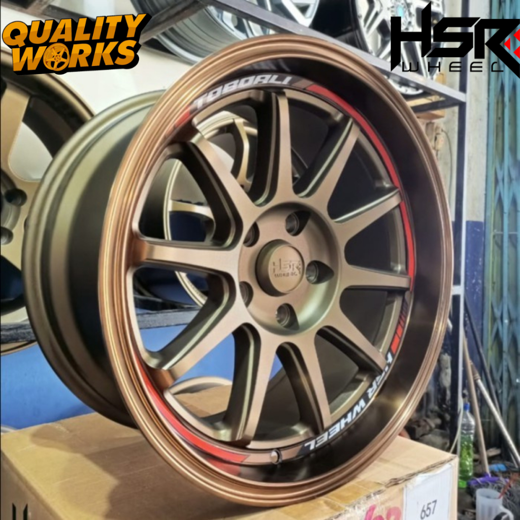 Jual Velg Racing Rush Konde Ring 17 Pelek Hsr Toboali R17 Lebar 8,5 Lubang Sandy bronze - Toko ...