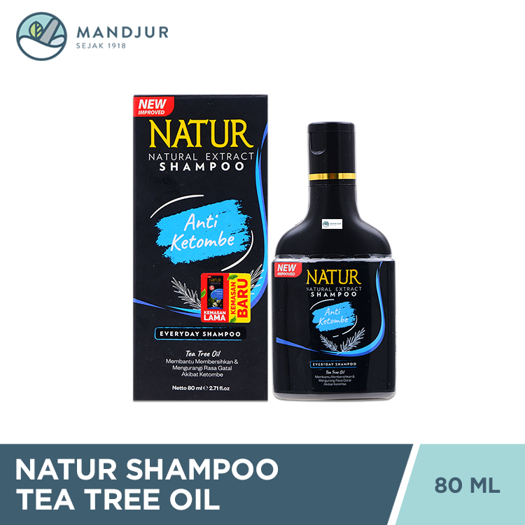 Jual Natur Shampoo Tea Tree Oil 80 ML - Perawatan Rambut Anti Ketombe | Shopee Indonesia