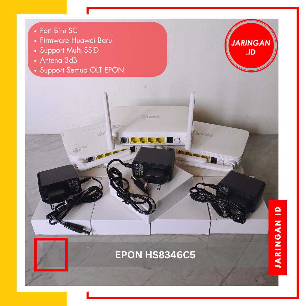 Jual 5 PCS ONT HUAWEI EPON HS8346R5 DENGAN ADAPTOR | Shopee Indonesia