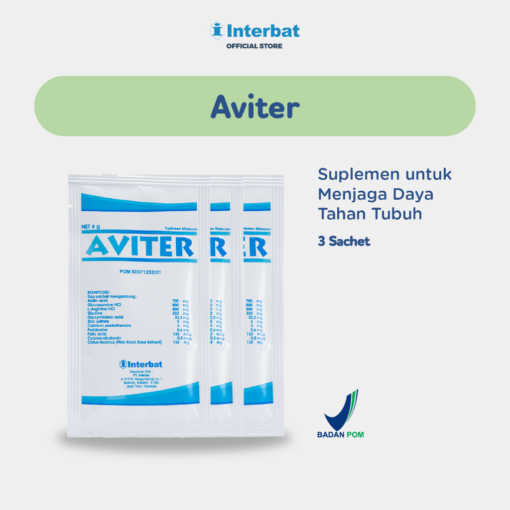 Jual Aviter 3 Sachet - Suplemen untuk Menjaga Daya Tahan Tubuh | Shopee ...