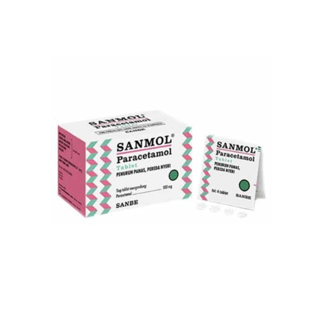 Jual Sanmol 500 Mg 1 Strip Isi 4 Tablet | Shopee Indonesia