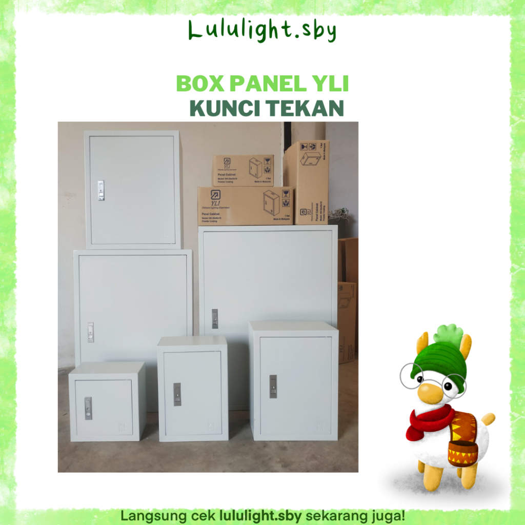 Jual YLI Box Panel Kotak Listrik Indoor Plat Tebal Kunci Model Push ...