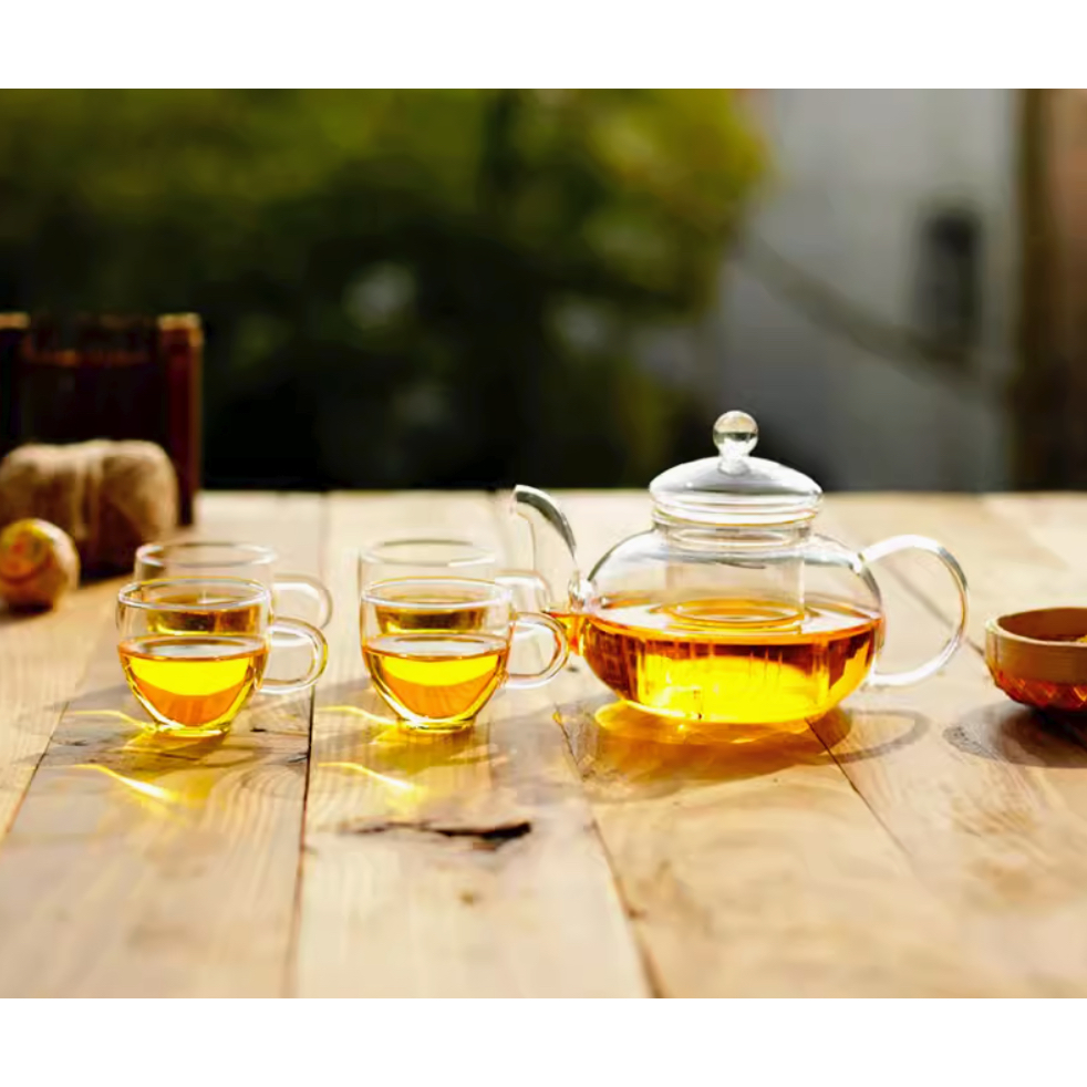 Jual Tea pot set 5in1 / Teko set / Gelas teh set / Tea set kaca gelas ...