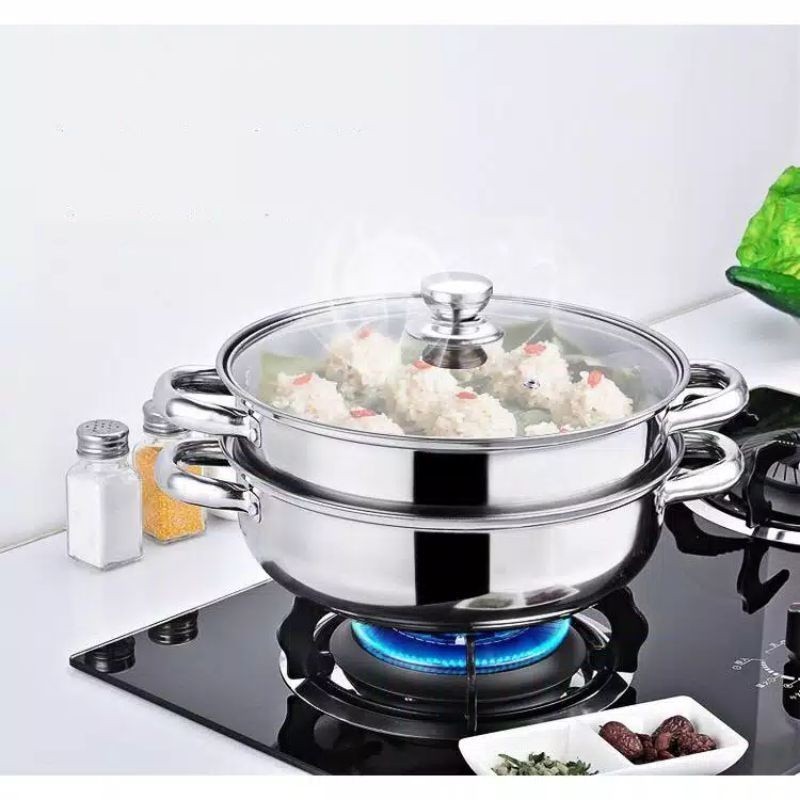 Jual GSF PANCI KUKUS SUSUN 2 28CM 4128 STEAMER PANCI KUKUS DIMSUM ...
