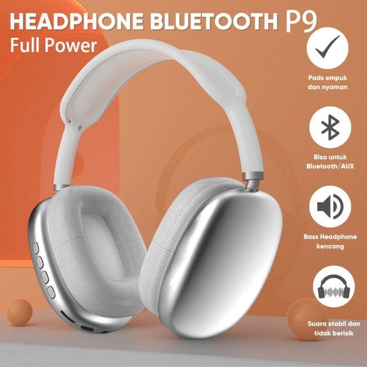 Jual P9 Bando headphone headset wireless bluetooth Stereo HI-Fi Stereo ...
