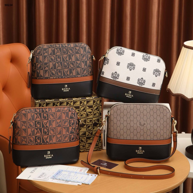 Jual BONIA 9822 Monogram Crossbody Bag | Shopee Indonesia