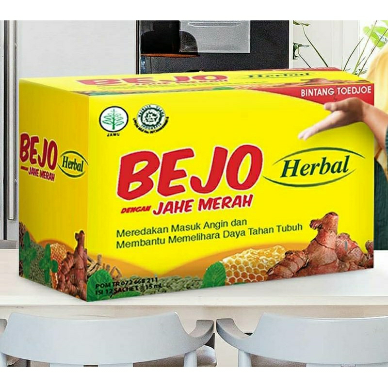 Jual Bejo Jahe Merah isi 6 Saset Herbal Jamu Masuk Angin 1 Box isi 6 ...