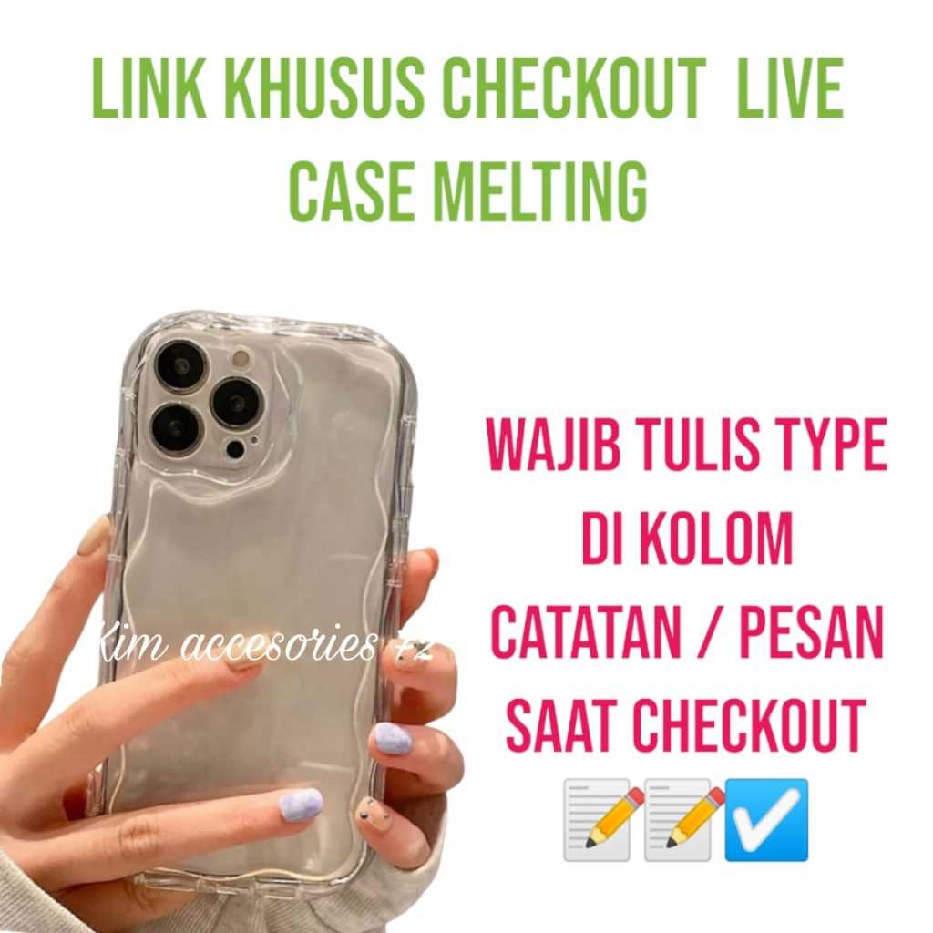 Jual LINK LIVE CASE MELTING - SOFTCASE SILIKON MELTING WAVY CLEAR BENING - LIST TYPE DI ...