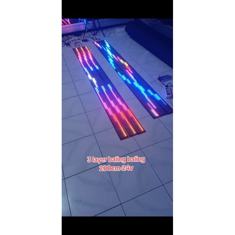 Jual lampu rgb strobo text bus 3 layer tumpuk 180cm- 200cm 24v versi ...