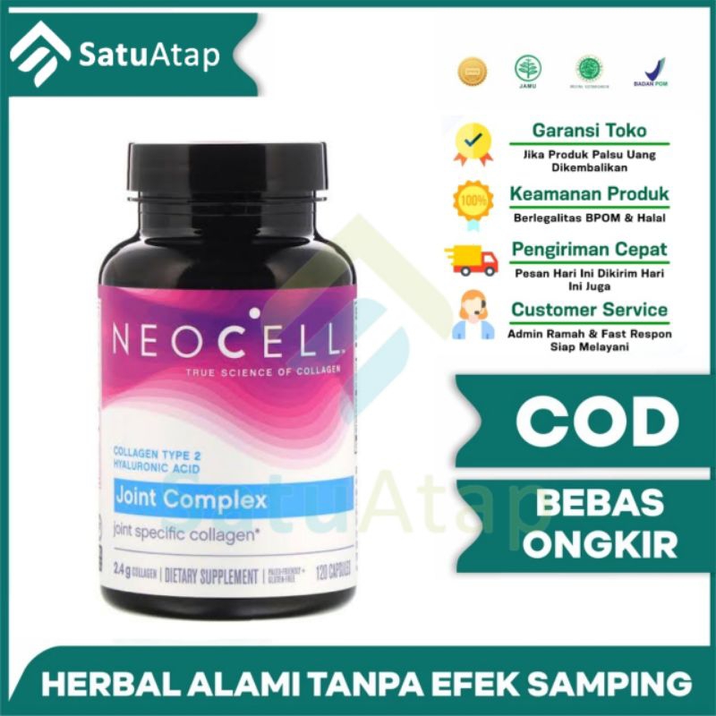 Jual Neocell Collagen Type 2 Joint Complex Hyaluronic Acid 120 Capsules | Shopee Indonesia