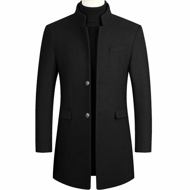 Jual Jas Blazer Jubah Pria - Long Coat Pria Musim Dingin - Bahan Catun ...