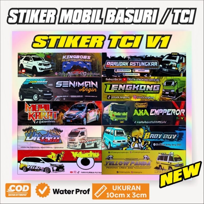 Jual (40pcs)Stiker tci & Bus hologran Terbaru, stiker tci hologram ...