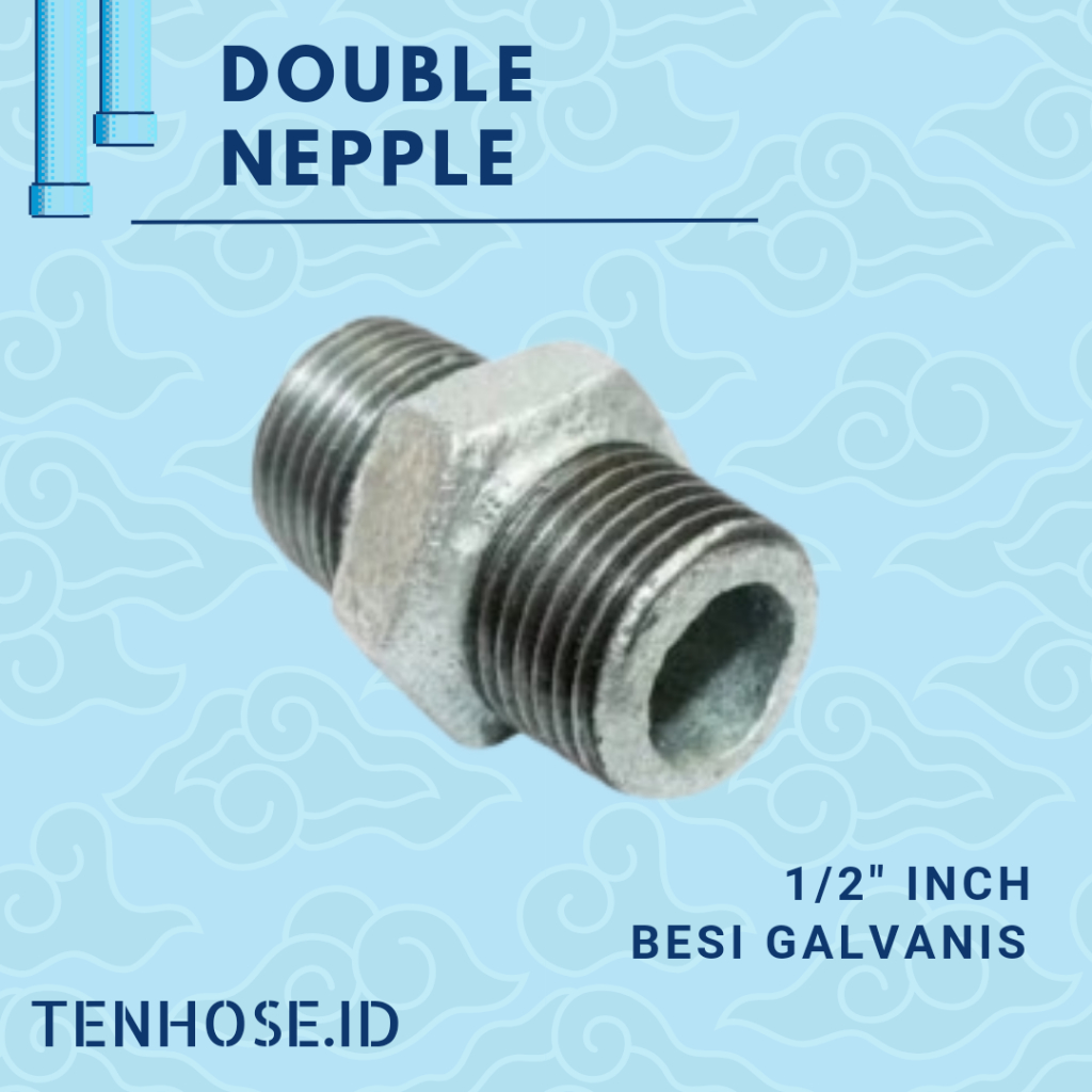 Jual Double Nepple Galvanis - 1/2" Inch Tebal dan Kuat | Shopee Indonesia