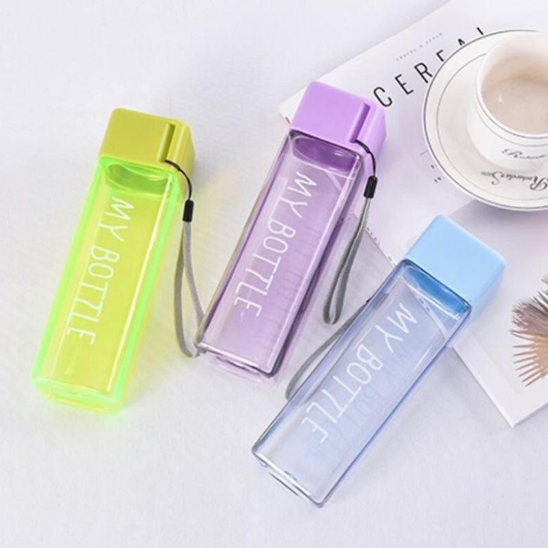 Jual Mybottle Kotak Botol Persegi Botol Minum 500ml BPA free Tutup ...